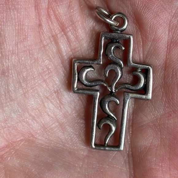 Jewelry | Celtic Wavy Cross In Sterling Silver Pendant Only | Poshmark
